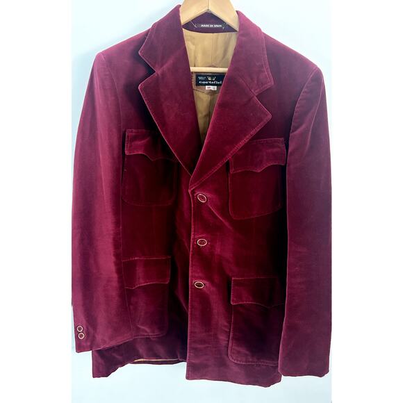 Cortefiel | Suits & Blazers | Vintage 97s Cortefiel Mens Burgundy ...